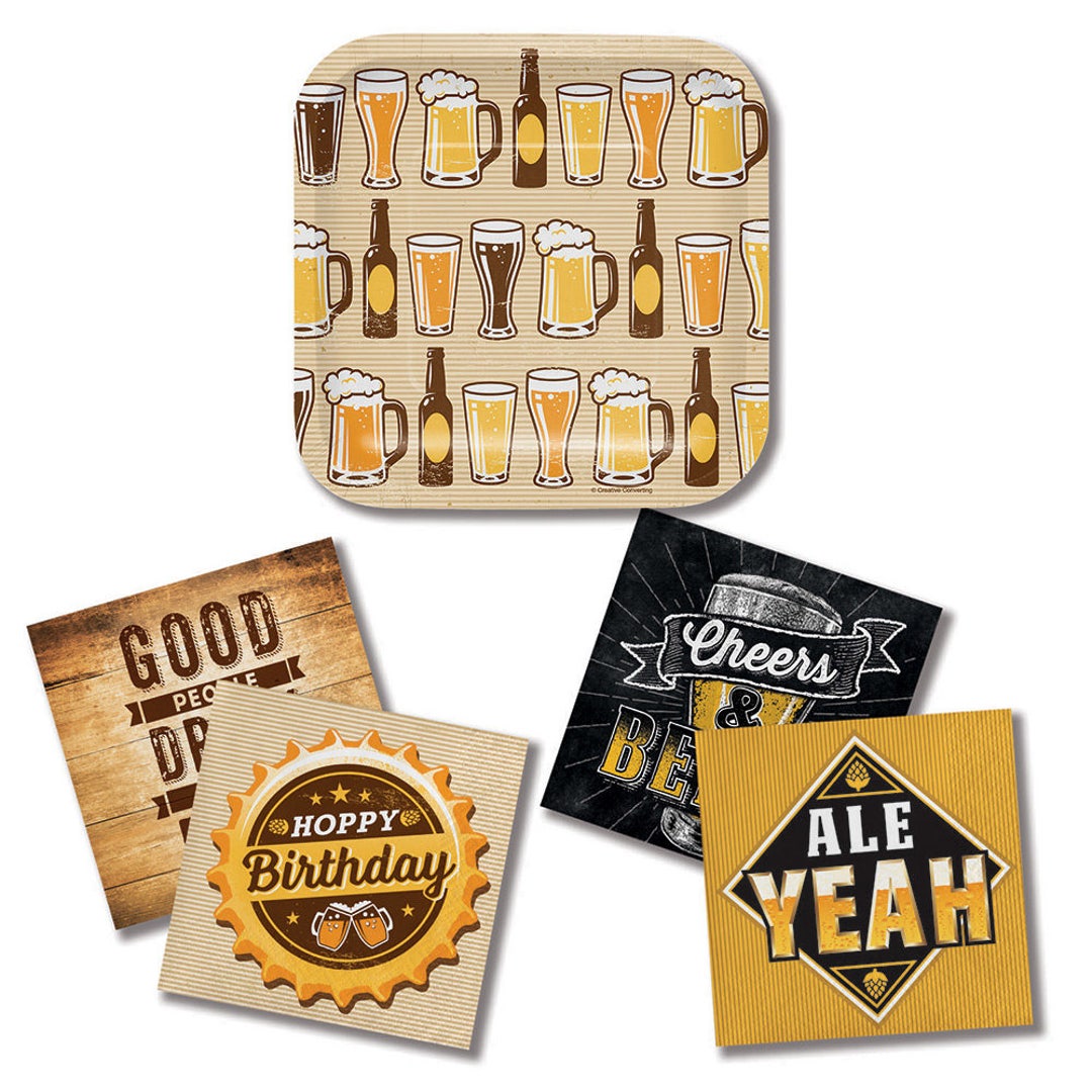 Cheers and Beers Party Napkins/ Beer Party Beverage Napkins/ Beer Theme ...