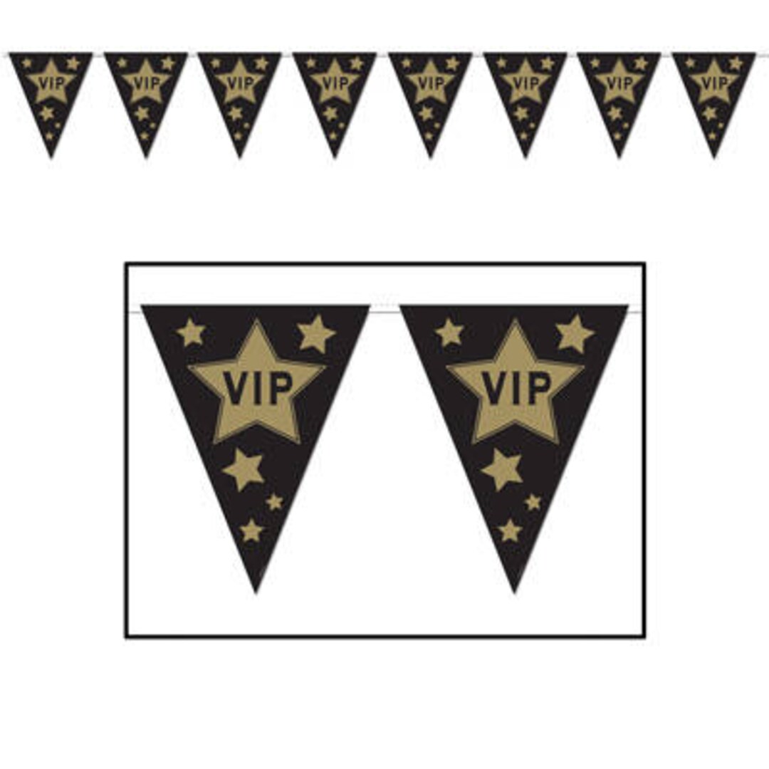 Hollywood VIP Party Banner Decor/ Oscar Party Decor/ Awards Night Party ...