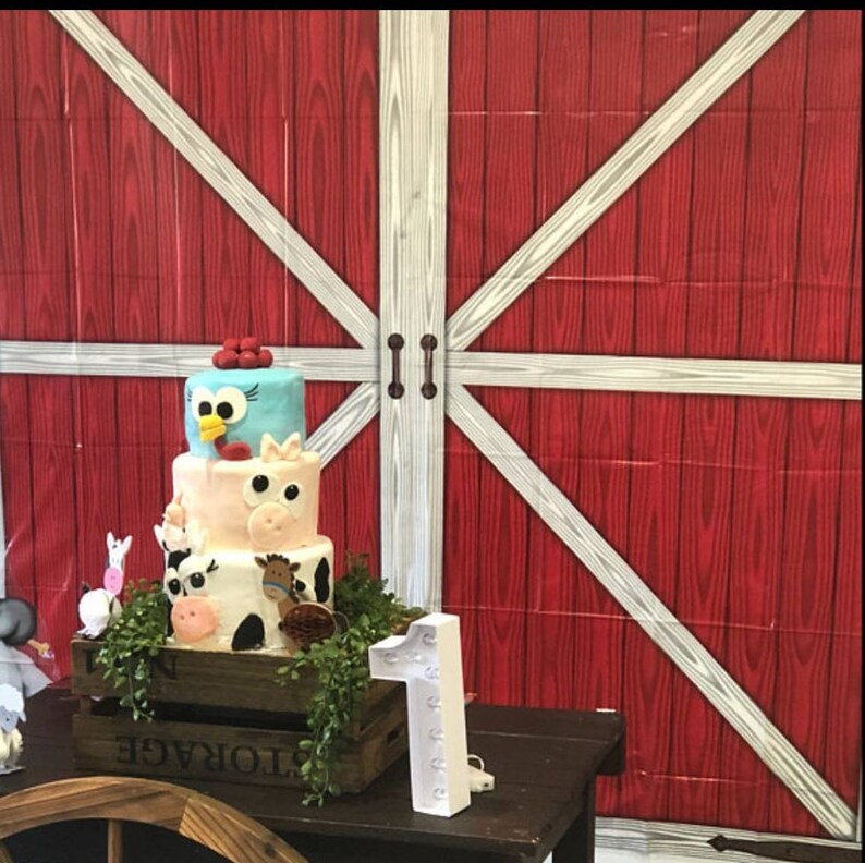 XL Red Barn Door Prop/ Western Party Back Drop/ Farm Birthday - Etsy