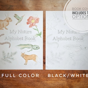 My Nature Alphabet Book- DIGITAL DOWNLOAD- Nature Inspired Coloring ...