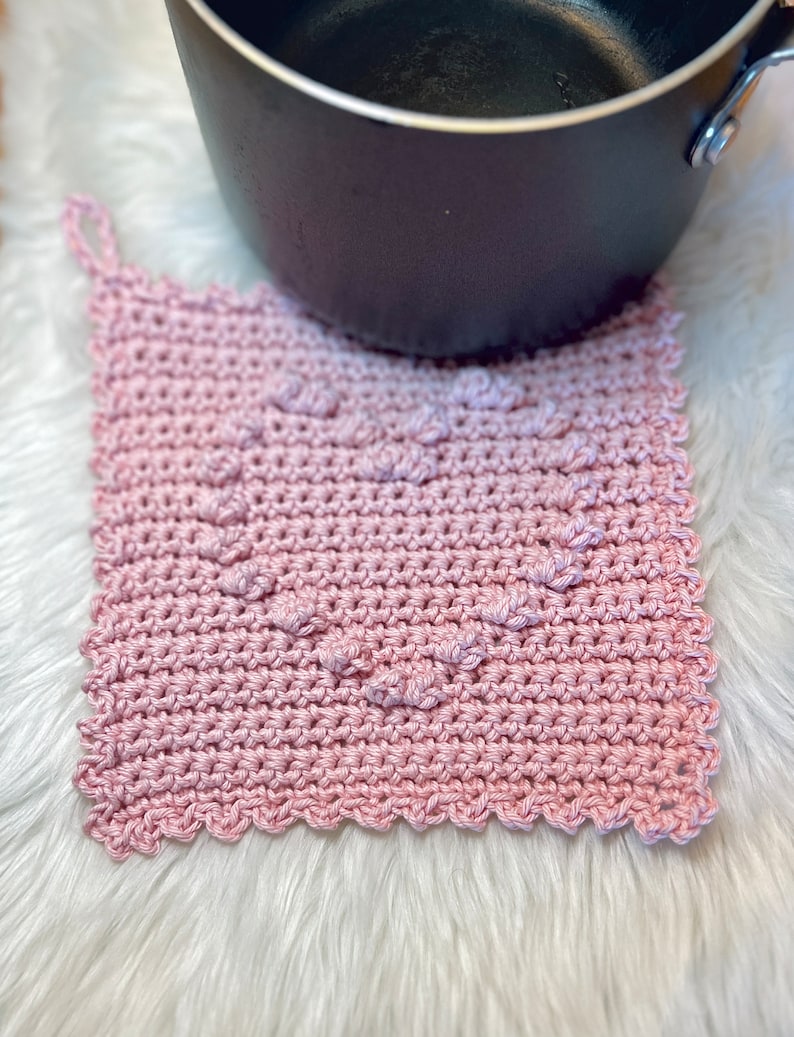 Sweetheart Hot Pad ~ Hot Pad ~ Valentine Crochet ~ CROCHET PATTERN - Etsy