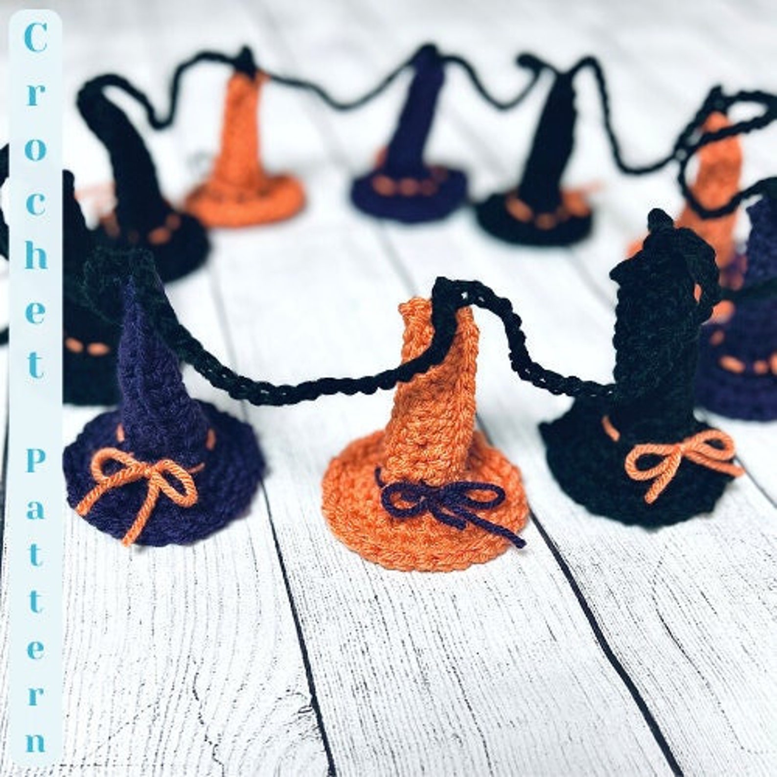 Wicked Witch Hat Bunting CROCHET PATTERN PDF Download - Etsy