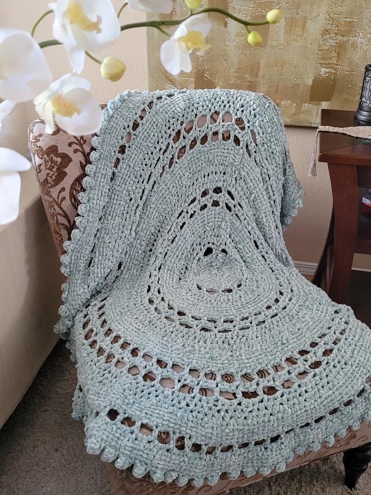 Dreamy Days Round Throw CROCHET PATTERN - Etsy