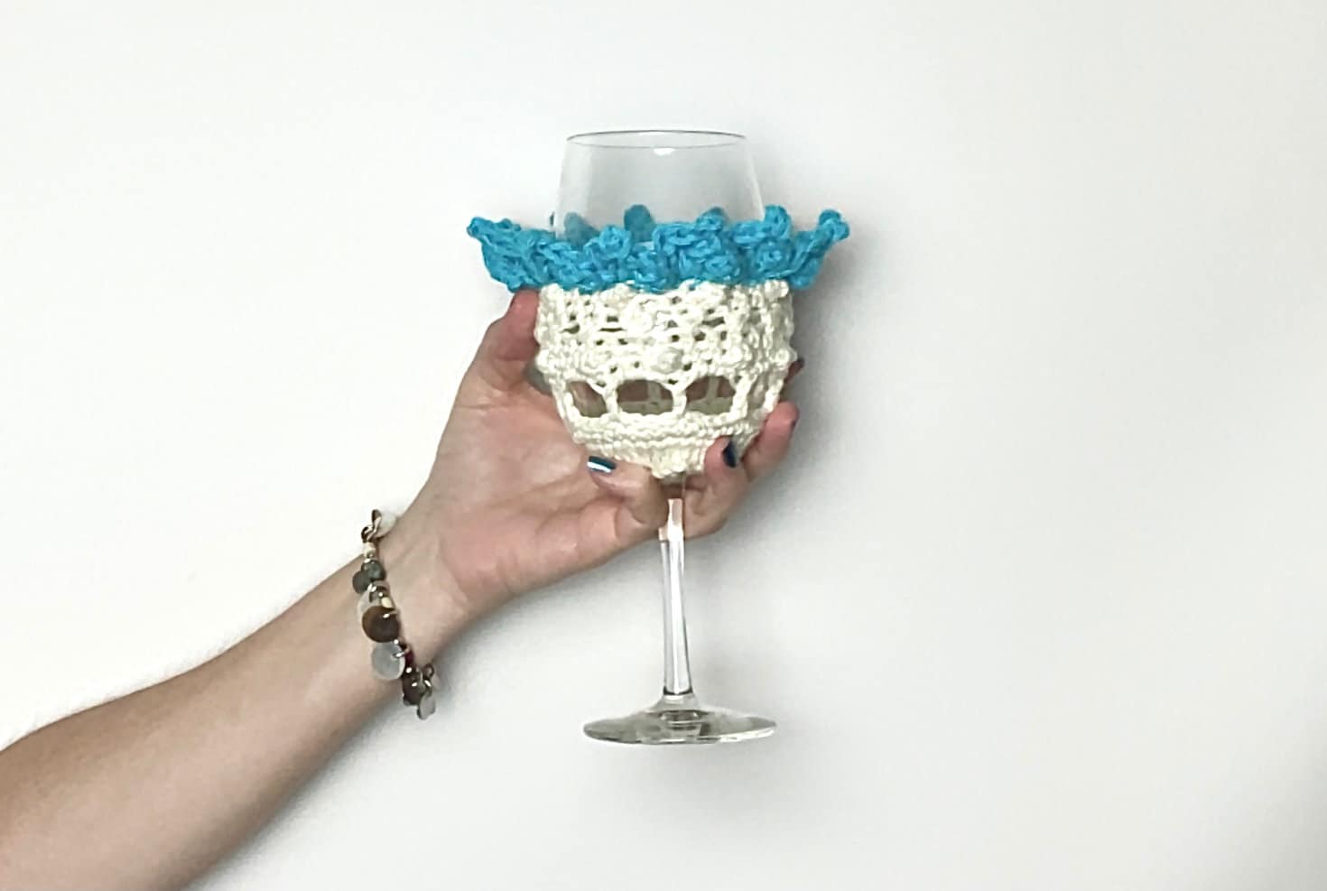 Sunflower Wine Glass Cozy crochet Pattern digital Download - Etsy