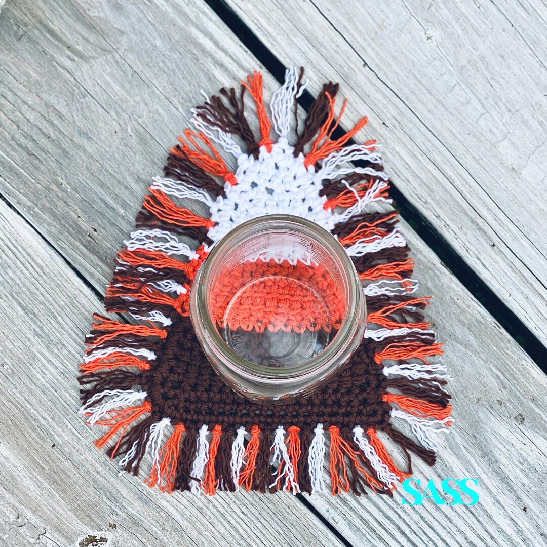 Candy Corn Coaster CROCHET PATTERN - Etsy