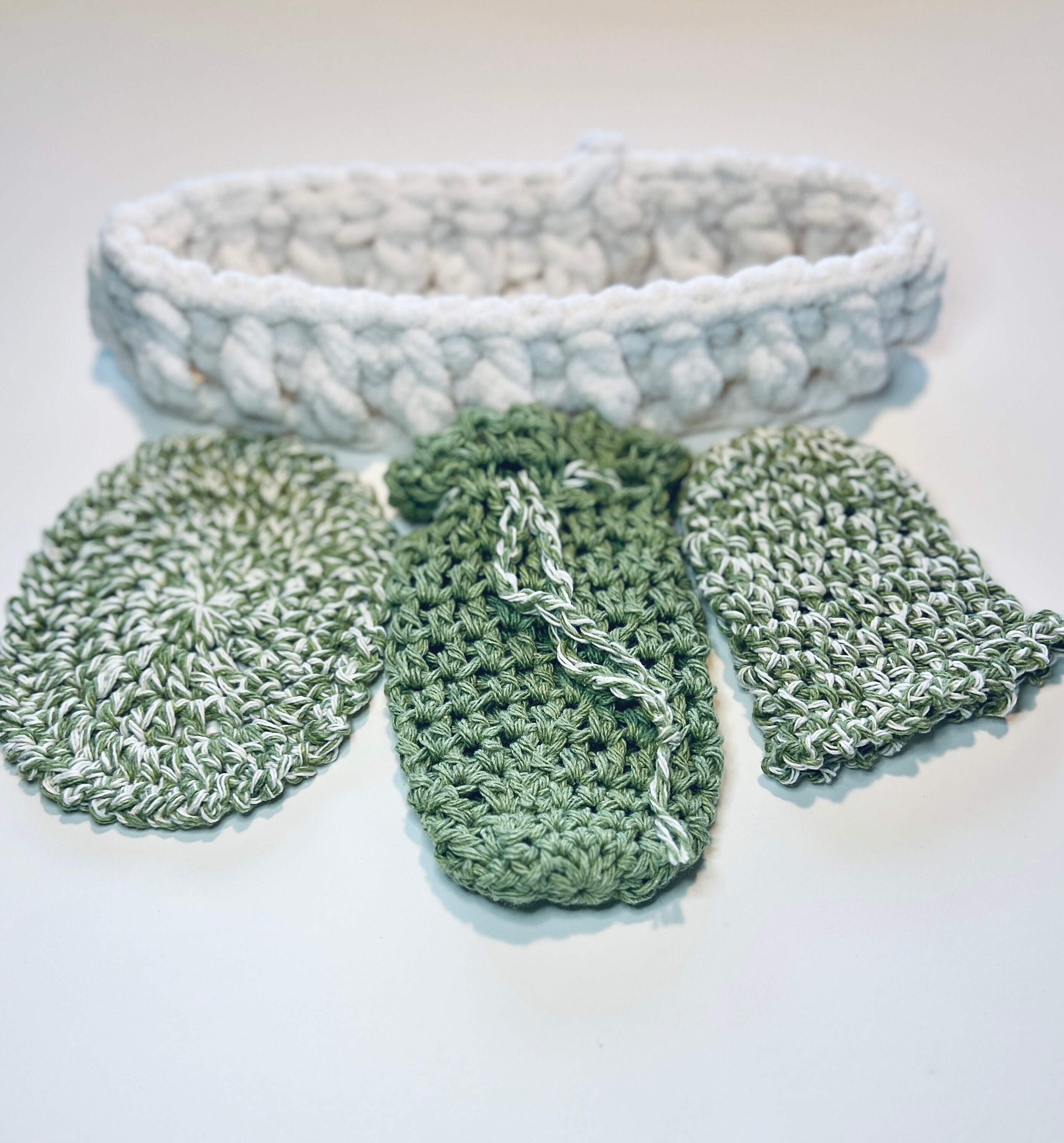 Sassy Spa Set Crochet Pattern Advanced Beginner Patterns DIY Spa Set ...