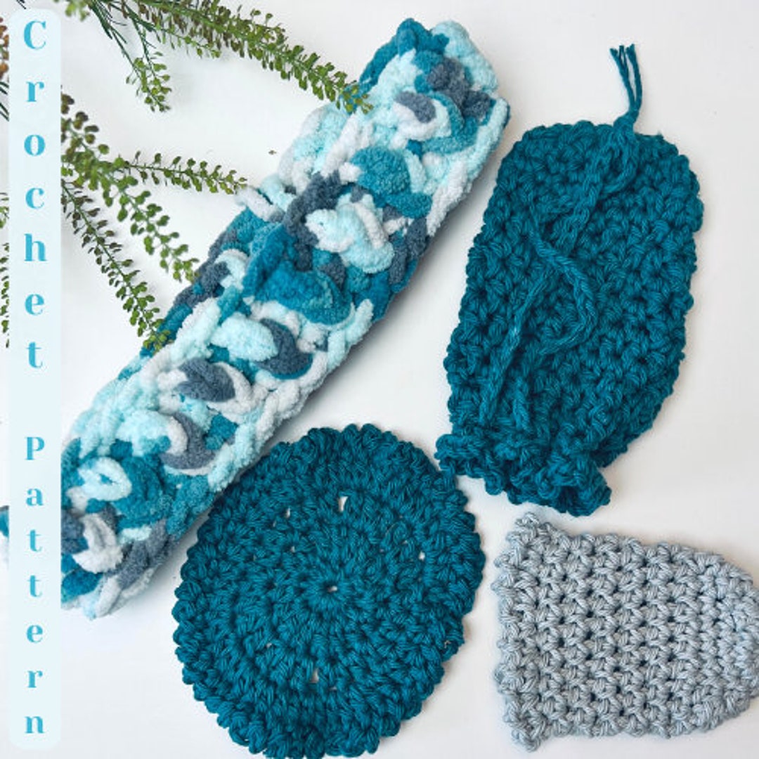 Sassy Spa Set ~ Crochet Pattern ~ Advanced Beginner Patterns ~ DIY Spa ...