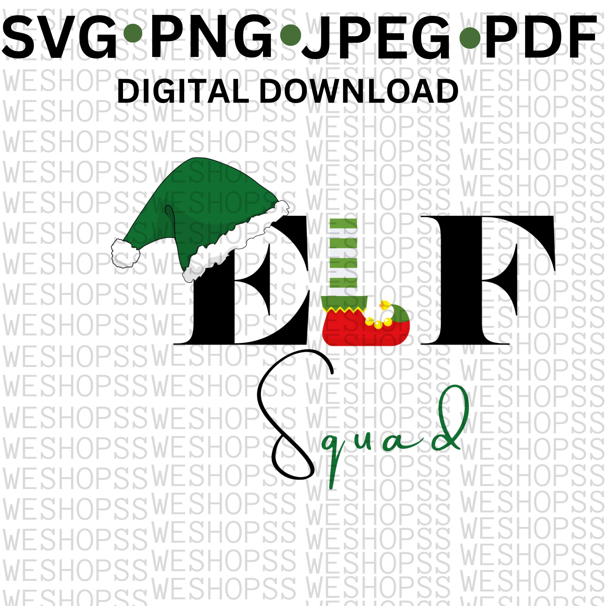 Whimsical Digital Elf SVG File for Festive Crafts and Decor - Etsy