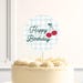 Printable Cherry Cake Topper, Editable Cake Topper Download, Cherry ...