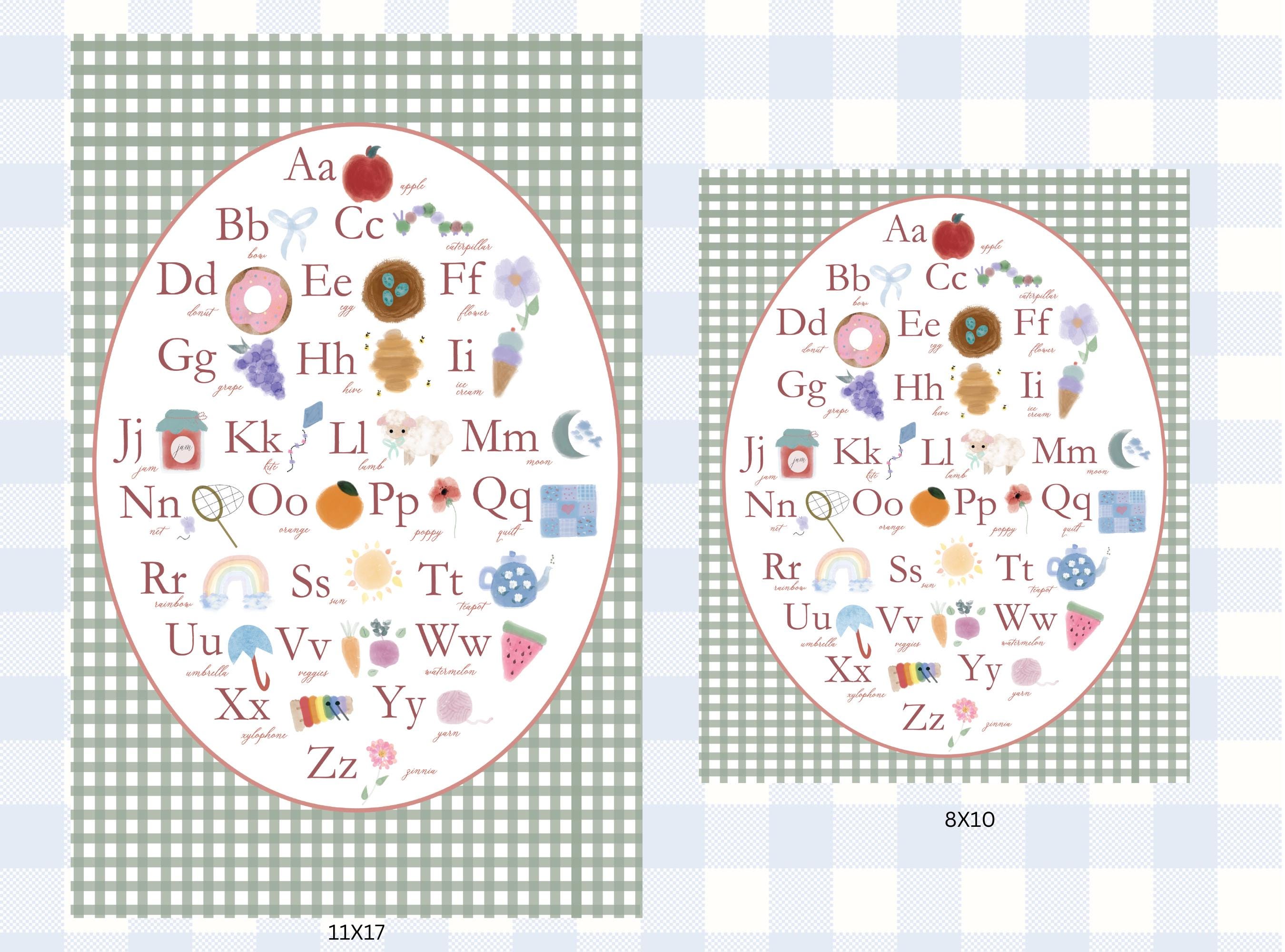 Alphabet Chart, Printable Alphabet Chart, Printable Homeschool ...