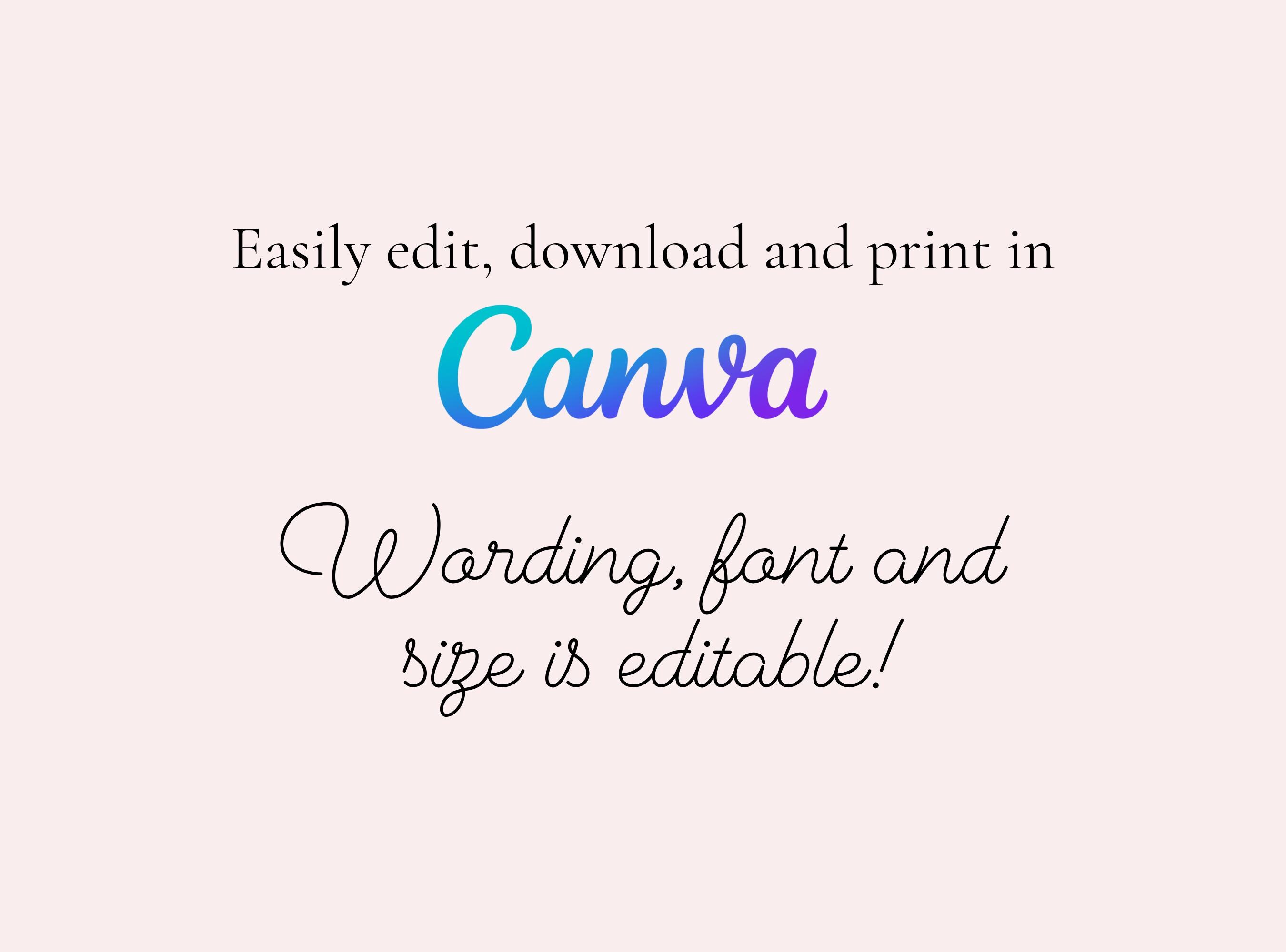Printable Cherry Cake Topper, Editable Cake Topper Download, Cherry ...