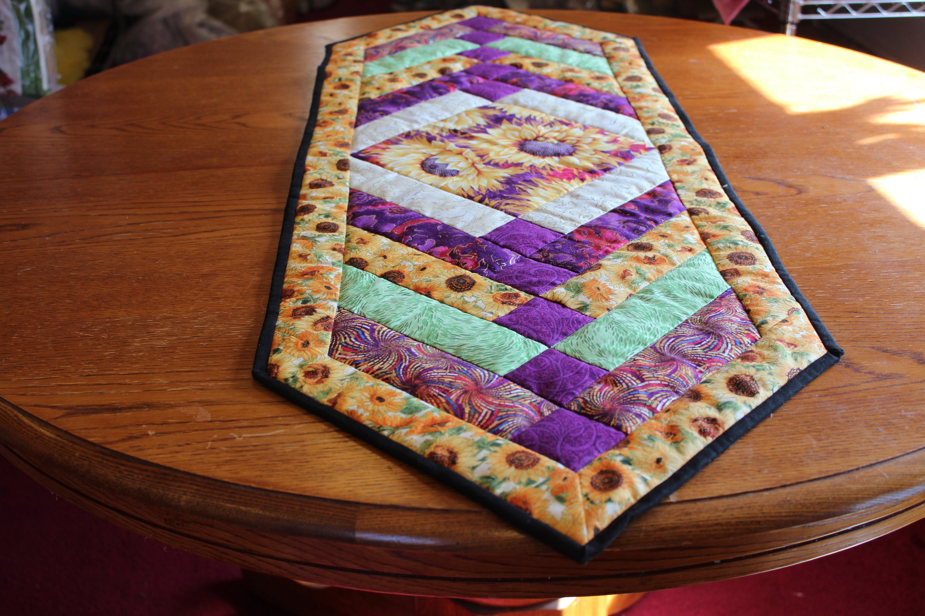 Sunflower Table Runners a Quilted Spring Runner That Will - Etsy