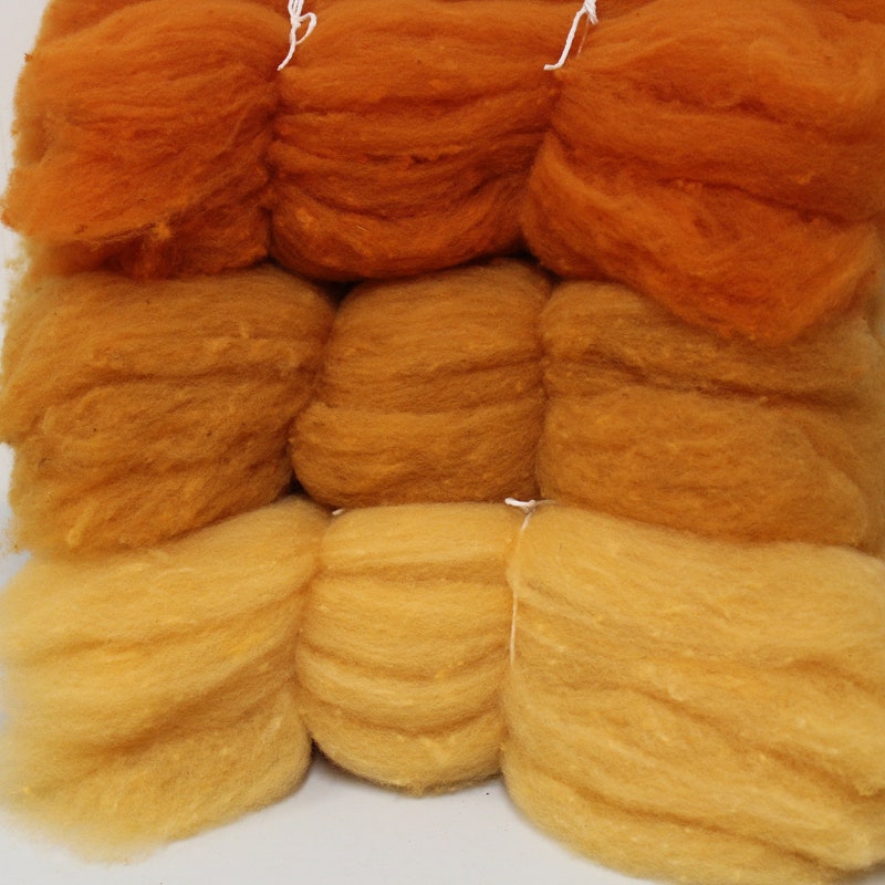 Wool Light Orange for Felting - Etsy