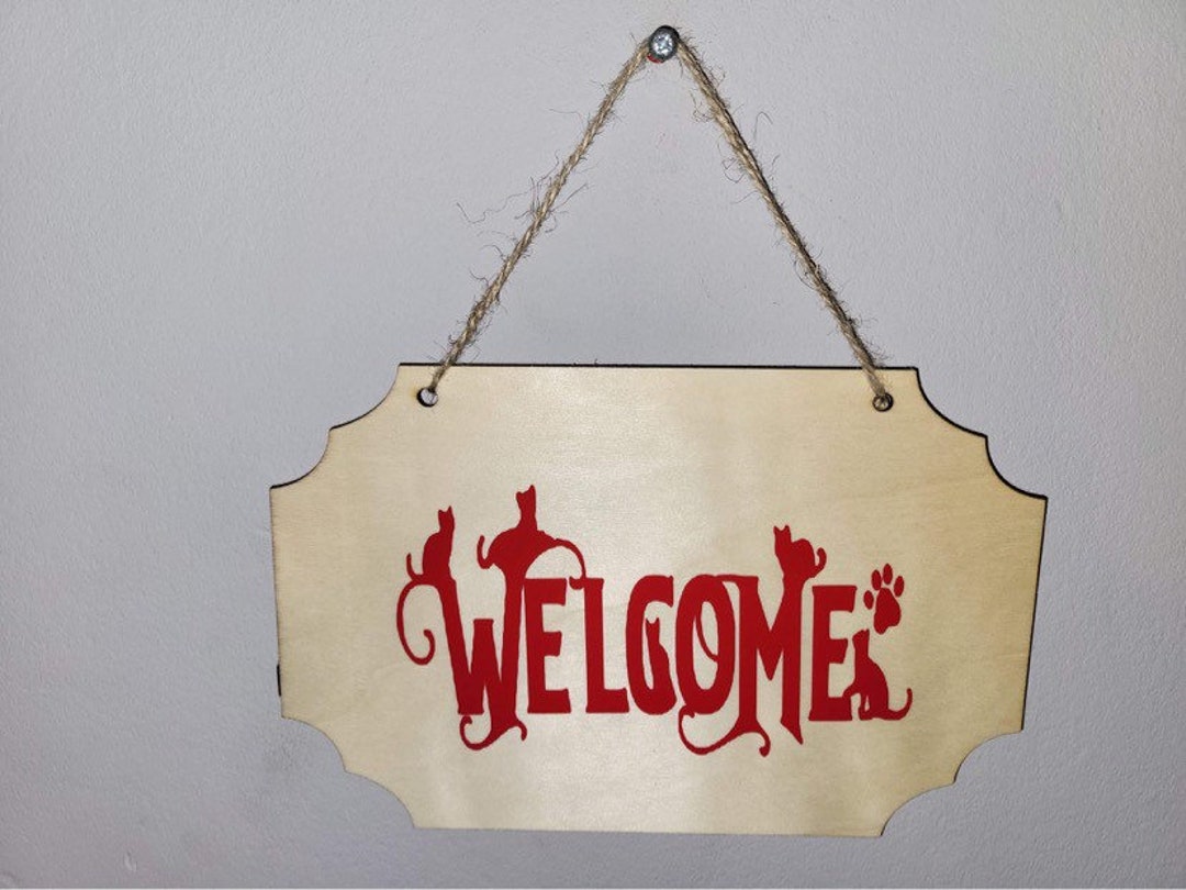 Cat Plaques/ Cat Lovers/ Wall Hangers/ Door Hangers/ Gift/ Homemade ...