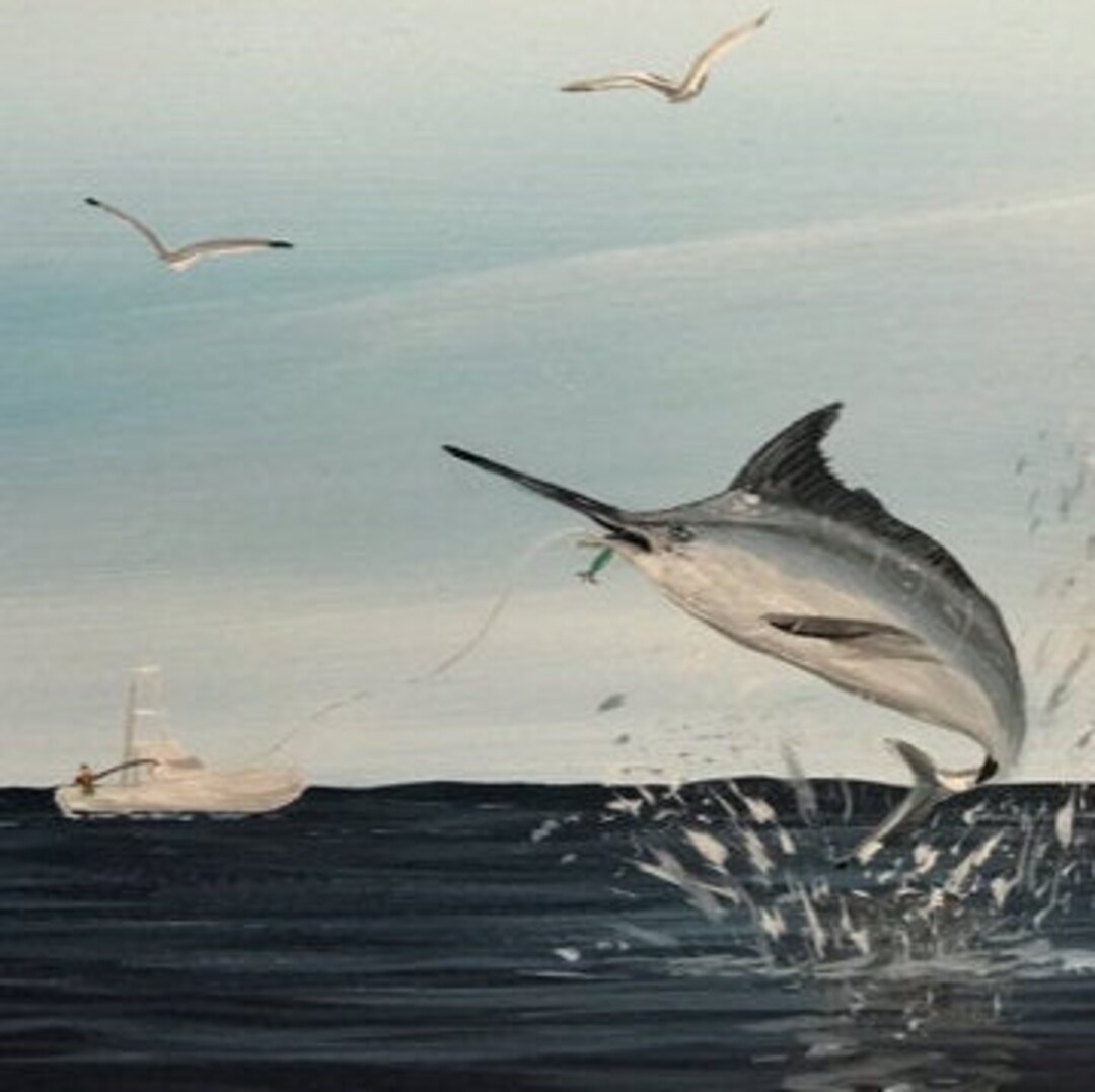 Fishing Mailbox, Custom Hand Painted Nautical Mailbox Gift for Him ...