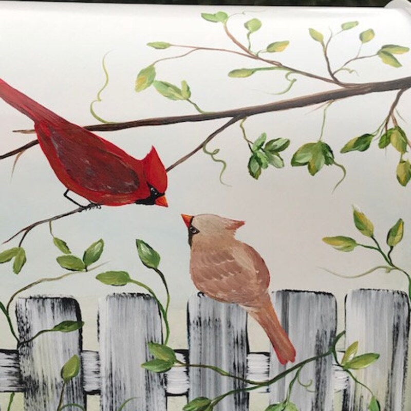 Hand Painted Cardinal - Etsy