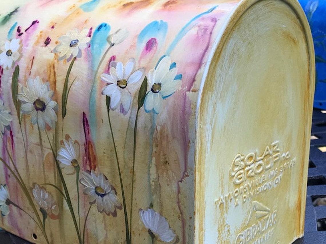 Hand Painted Mailboxes Artistic And Unique Mailboxes | Etsy