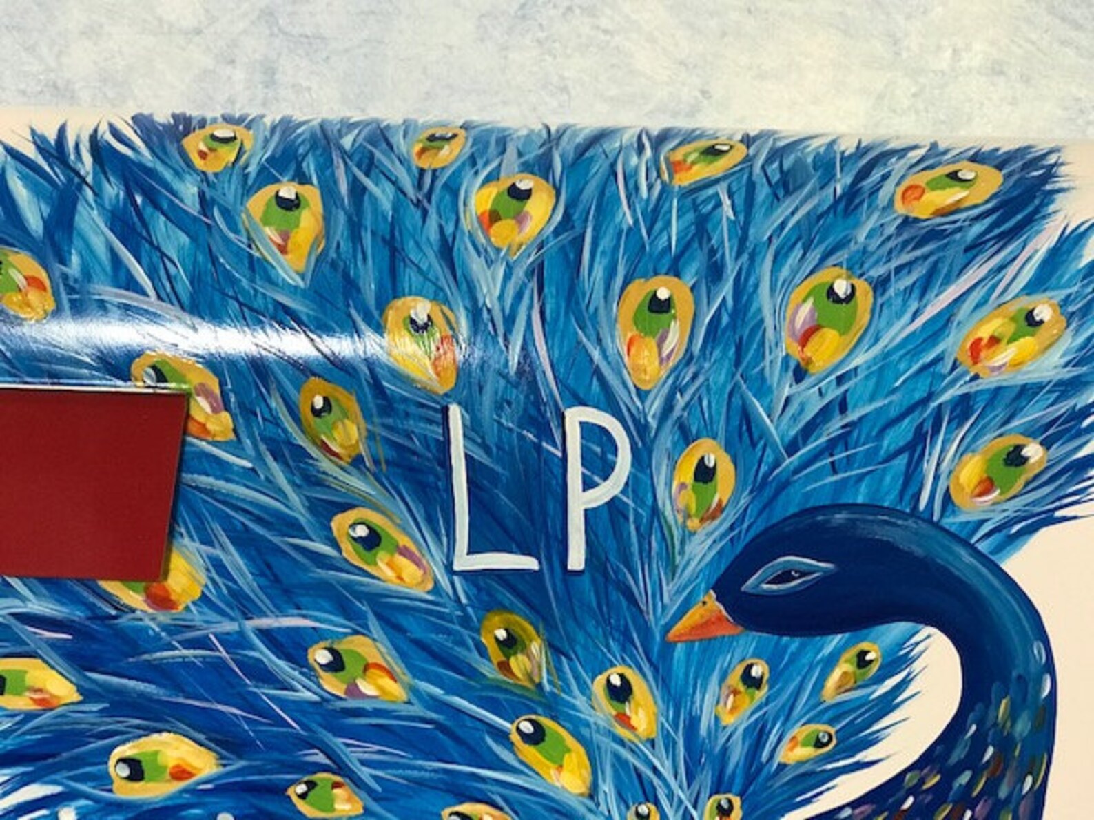Custom Painted Mailboxes Exotic Bird Art Peacock Painting - Etsy