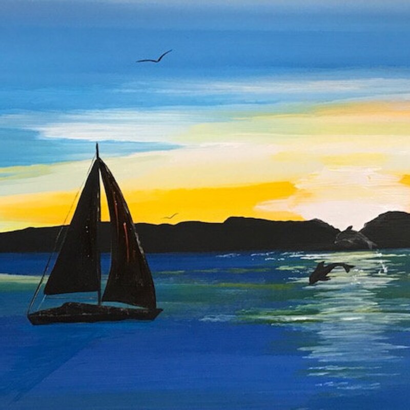 Painted Beach Art Mailbox - Etsy