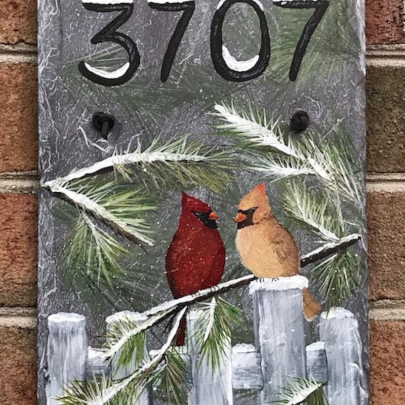 Decorative Winter Plaque - Etsy