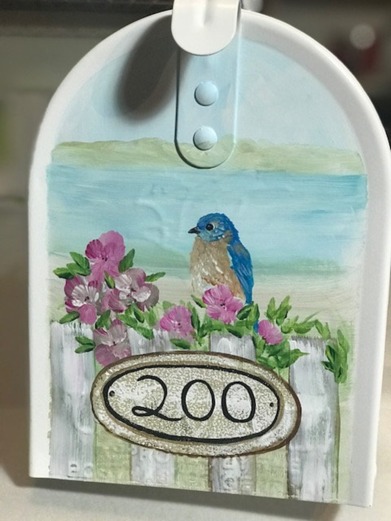 Bluebird and Cardinal Mailbox Hand Painted Mailbox Birds at - Etsy