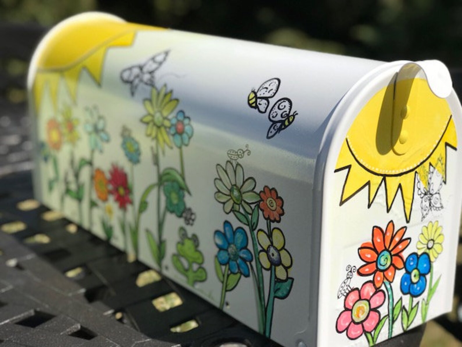 Colorful Mailbox Whimsical Mailboxes Bold Garden Art | Etsy