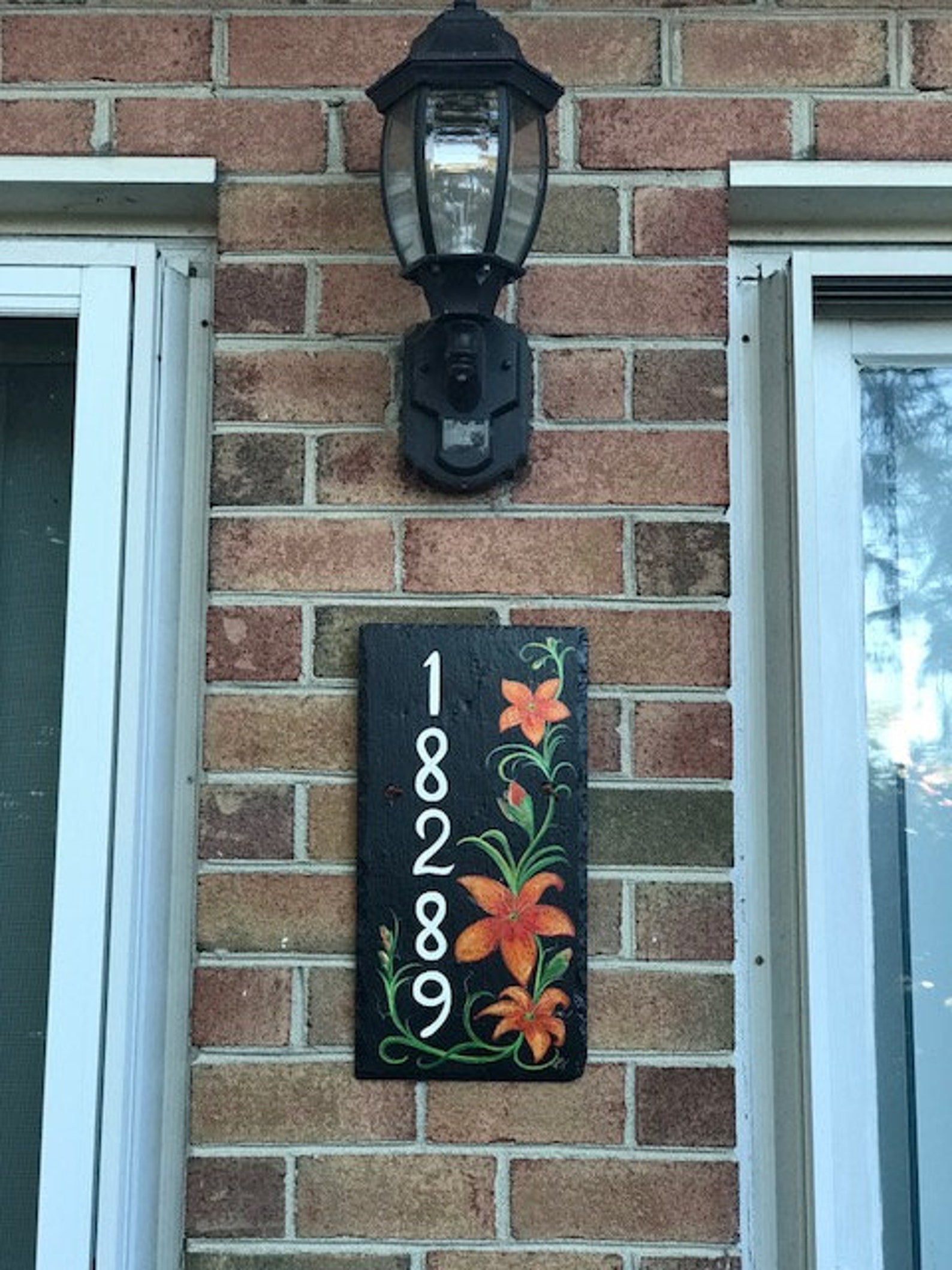 Painted Slate Address Plaque Custom Personalized Address Sign - Etsy