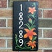 Painted Slate Address Plaque, Custom Personalized Address Sign Painted ...