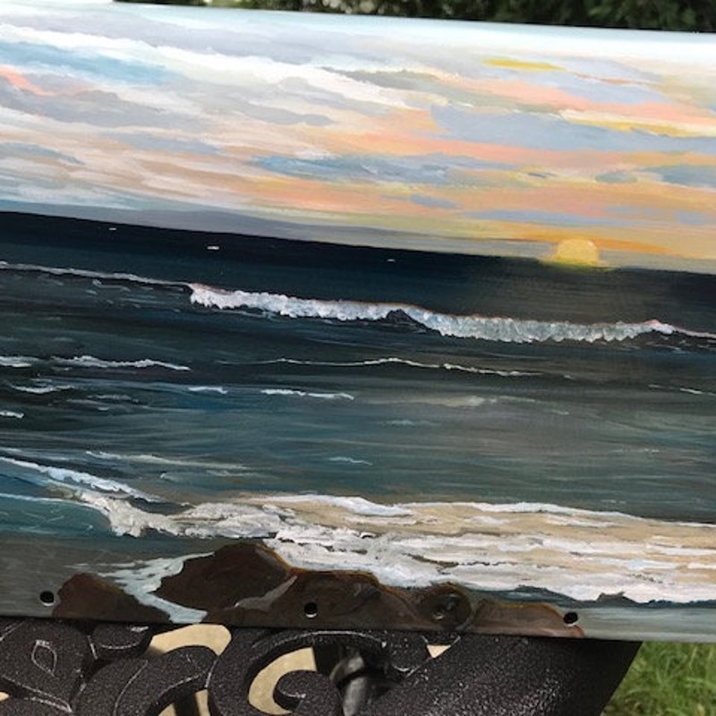 Painted Beach Art Mailbox - Etsy