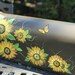 Monarch Butterfly Sunflower Mailbox – Hand Painted Floral Rural Art - Etsy