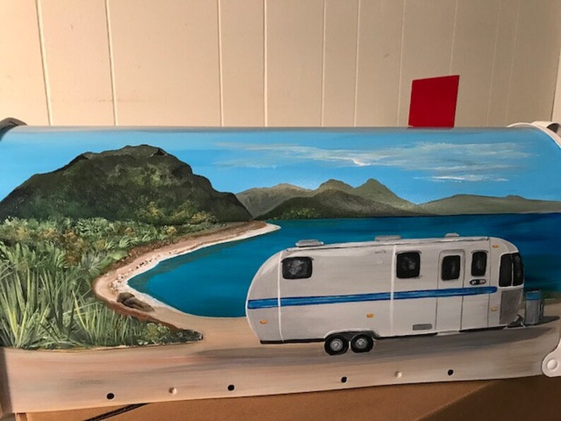 Custom Painted Mailboxes Camping Mailbox Painted Campground - Etsy