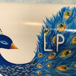 Custom Painted Mailboxes, Exotic Bird Art, Peacock Painting, Unique ...