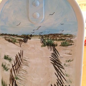 Beach Painted Mailbox, Personalized Custom Hand Painted Mailboxes ...