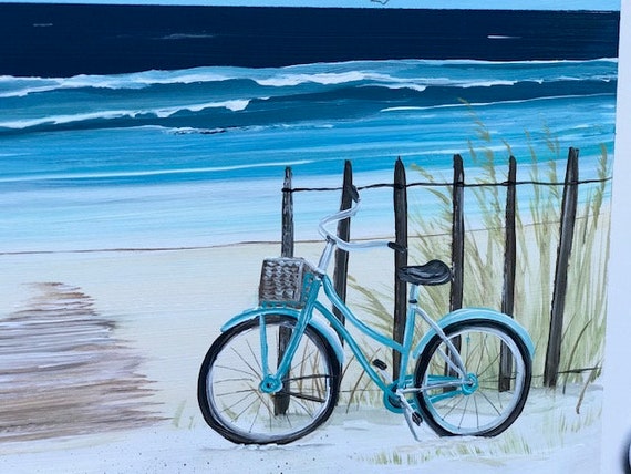 Personalized Beach Mailbox Bike at the Beach Features | Etsy
