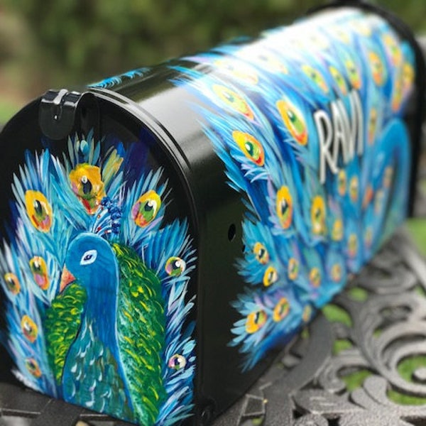 Painted Mailbox - Etsy