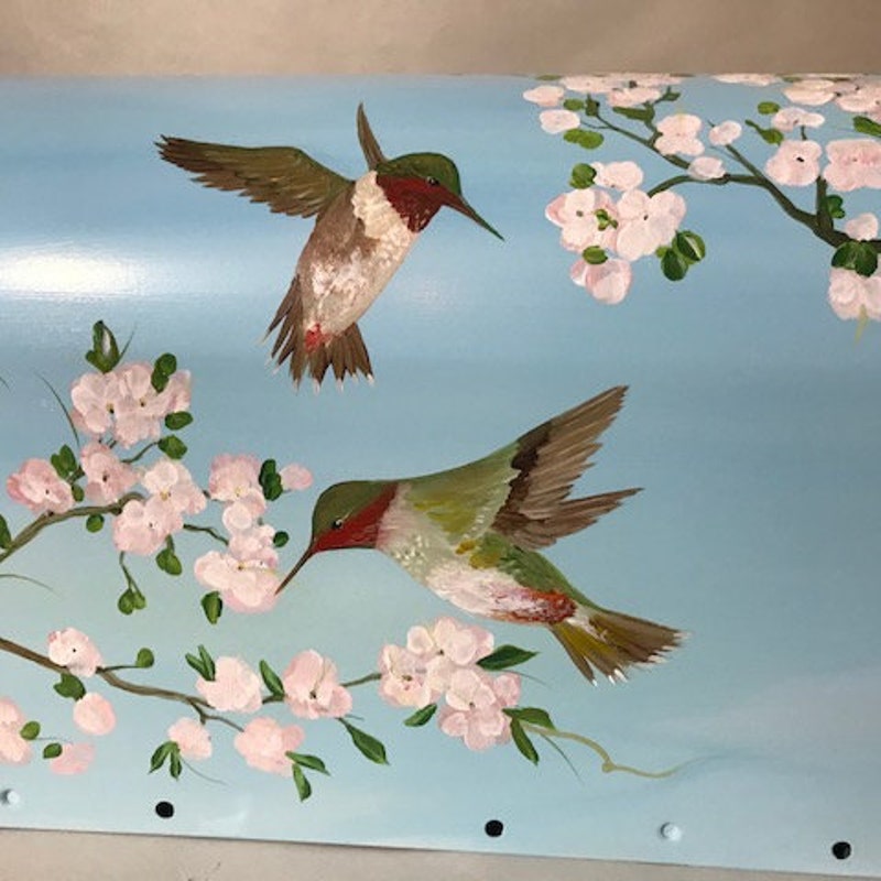 Hand Painted Mailboxes Hummingbirds - Etsy