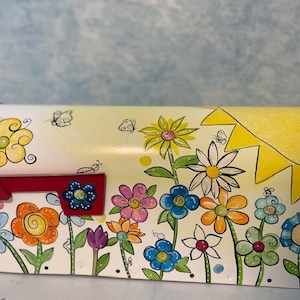 Hand Painted Colorful and Uniquely Decorative Rural Post Mailbox ...