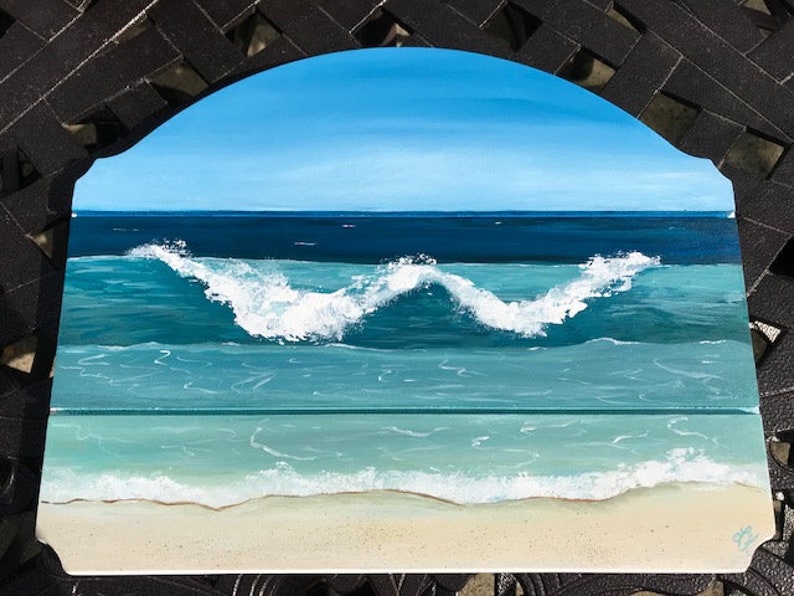 Painted Address Sign, Beach Decor, Painted Welcome Sign, Personalized ...