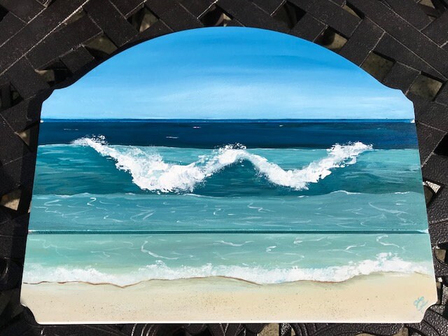Hand-painted Wood Beach House Address Sign - Etsy