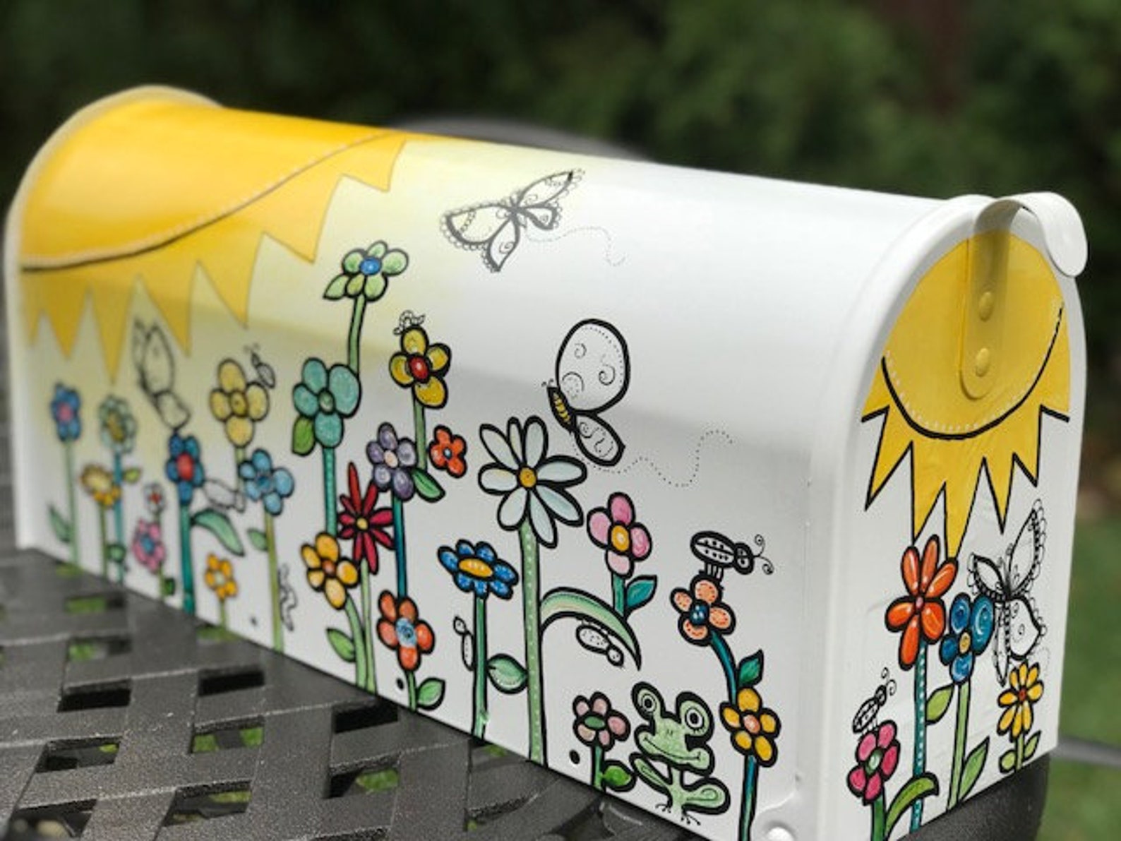 Colorful Mailbox Whimsical Mailboxes Bold Garden Art - Etsy