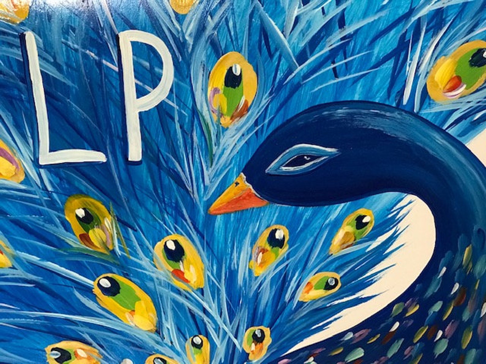 Custom Painted Mailboxes Exotic Bird Art Peacock Painting | Etsy