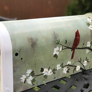 Cardinal Mailbox, Uniquely Painted Mailbox With Cardinals, Cardinal ...