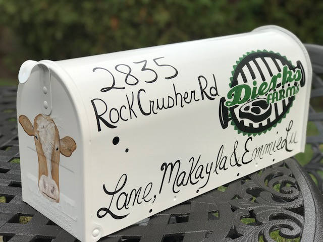 Hand Painted Custom Mailboxes Farm Themed Mailbox Business - Etsy