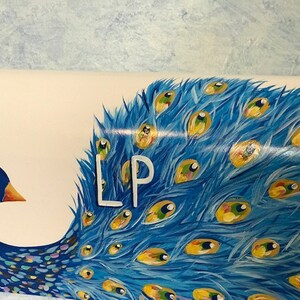 Custom Painted Mailboxes, Exotic Bird Art, Peacock Painting, Unique ...