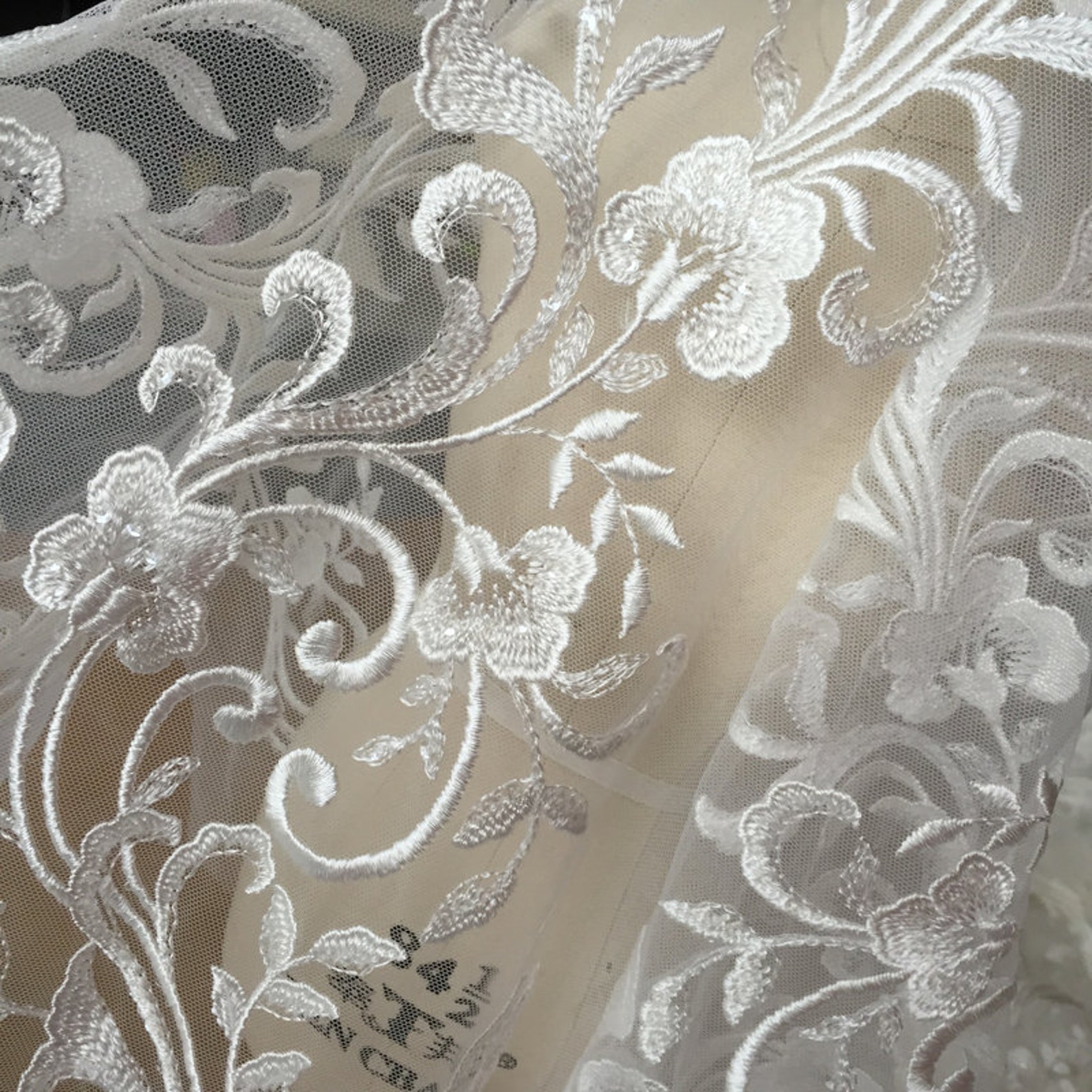 Bridal Lace Fabric Ivory Wedding Lace Fabulous Lace Fabric - Etsy