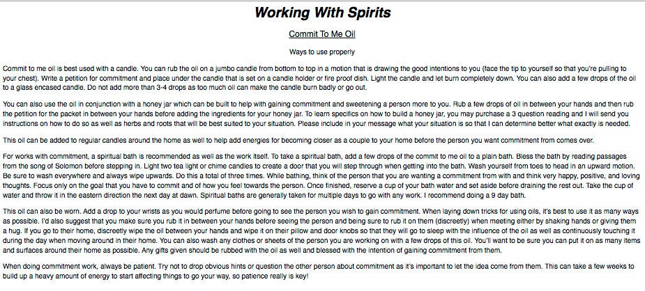 Commit to Me Oil Get That Commitment or Proposal Hoodoo - Etsy