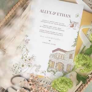 Elegant Wedding Invitation - Unique Custom Design for Your Special Day ...