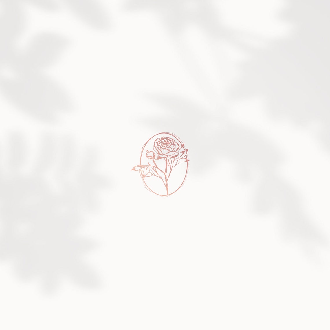 Peony Logo Design Flower Monogram Logo H Letter Logo Natural - Etsy