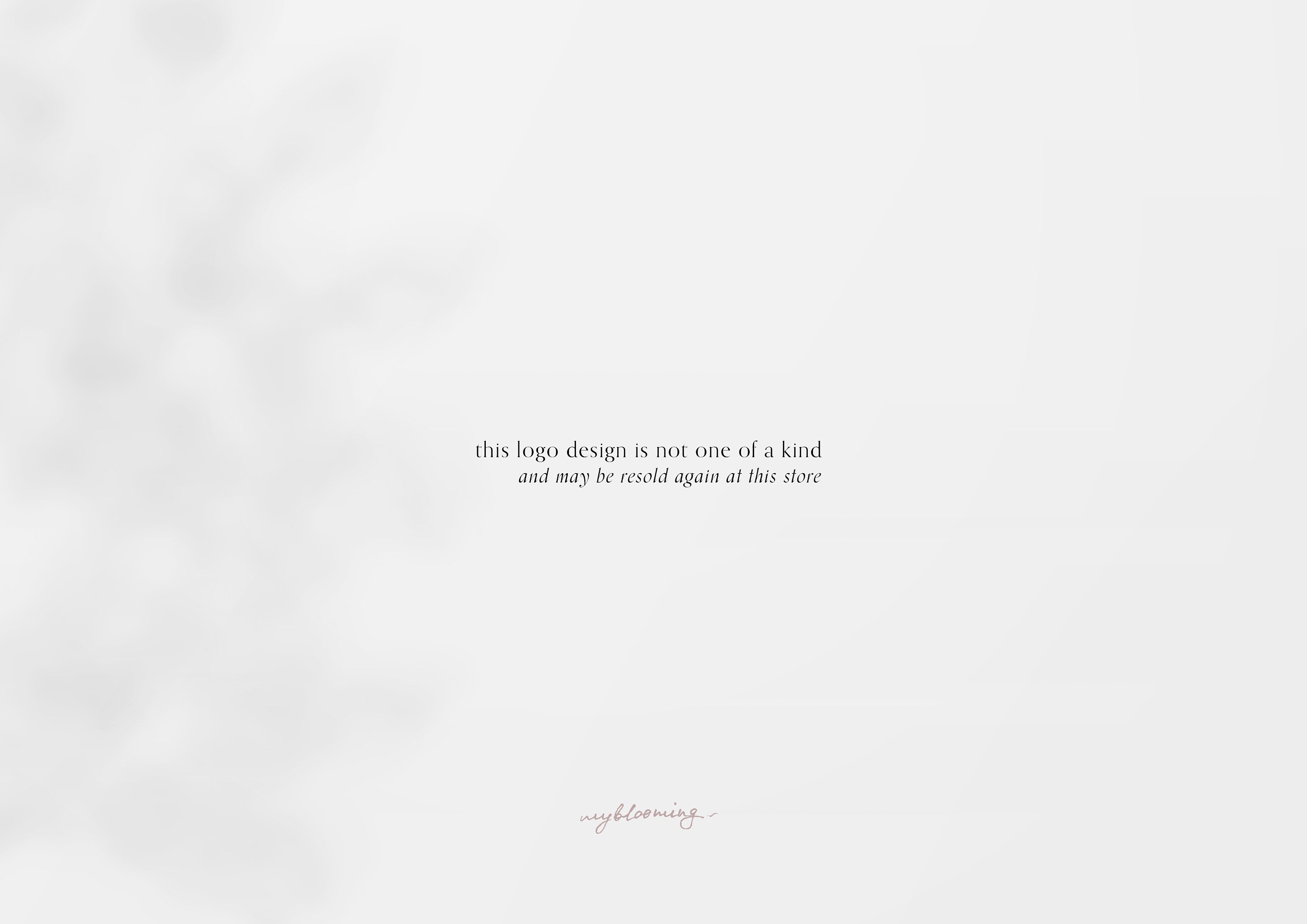 Rabbit Logo Premade Logo Stamp Logo Vegan Logo Organic Logo Minimalist ...