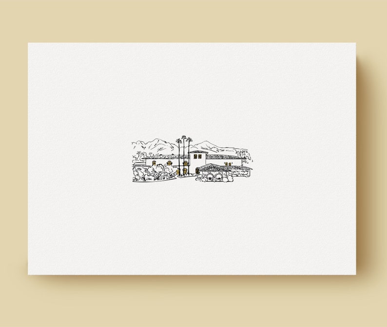 Custom Wedding Venue Drawing, Venue Illustration, Custom Wedding Venue ...